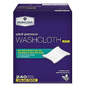 Simply Right Member's Mark Adult Wash-Cloths, 240 Count