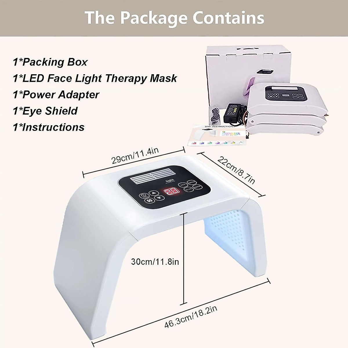 Fxtiaa LED-Face-Mask-Light-Therapy