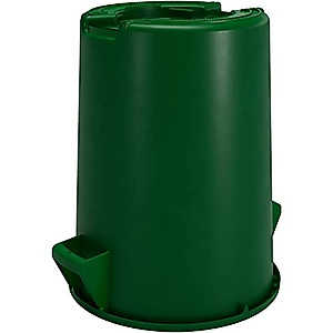 Carlisle FoodService Products Bronco Green 32 Gallon Round Waste Bin Trash Container - 84103209 - Pack of 4