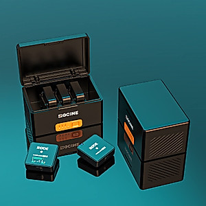 ZGCINE R30 Pro with PD20W Adapter Combo, Rode wireless go 2 charging case, Compatible for Rode Microphones Wireless GO 2 & Rode Microphones Wireless GO