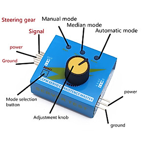 Teyleten Robot RC Servo Tester 3CH Digital Multi ECS Consistency Speed Controller Checker Tester Master Adjustment Steering Gear for RC Helicopter Car Boat 5pcs