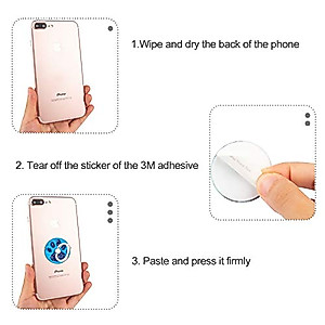 Bonoma Phone Ring Stand, 3 Pack Dog Paws 360 Degree Rotation Finger Grip Stand Holder Compatible with Smartphones and Tablets