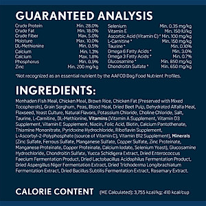 Next Level Super Premium Dog Food – Hero's Salute Adult Dry Dog Food Kibble All Breeds – 28% Protein, Fish, Chicken and Gluten Free Grains, Glucosamine & Chondroitin for Hip & Joint Health