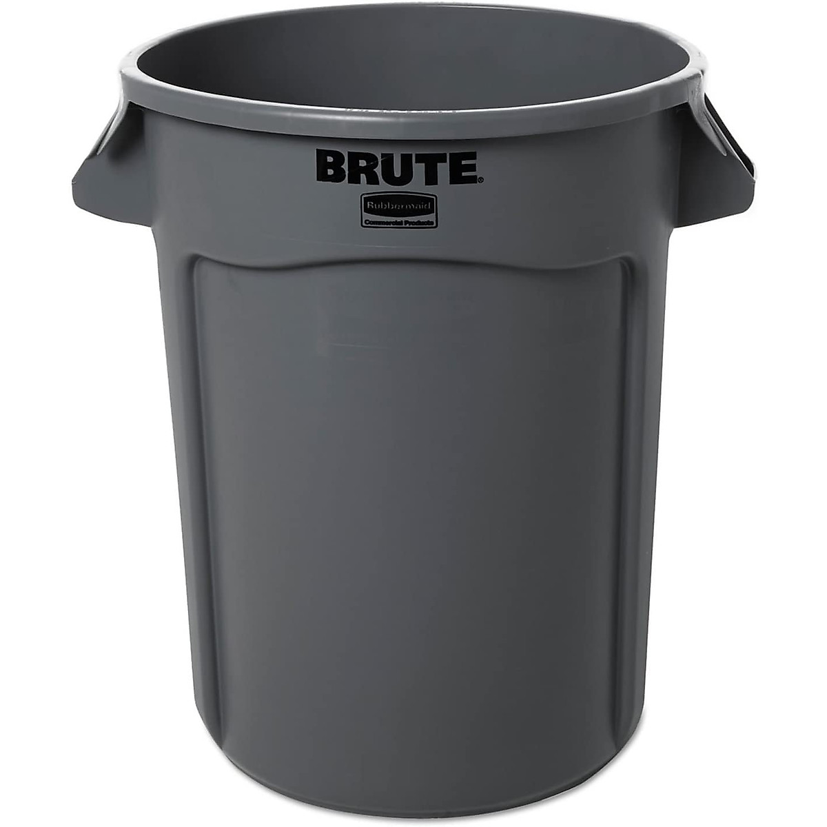 Rubbermaid Commercial 263200GY Round Brute Container Plastic 32 gal Gray (One Pack)