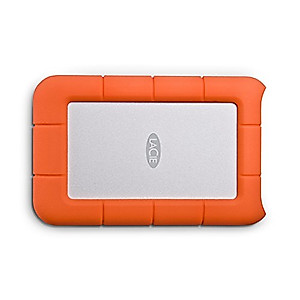 LaCie Rugged Mini 1TB USB 3.0 Portable External Hard Drive - Shock, Dust and Rain Resistant for Mac and PC