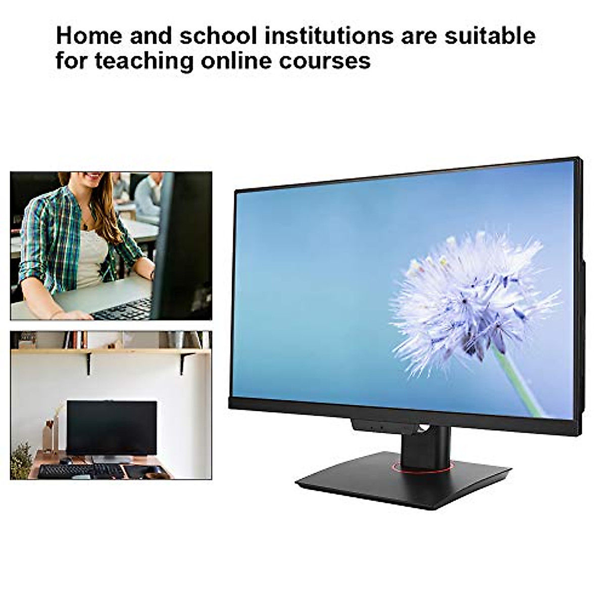 Desktop Computer LED Screen I53230M Builtin Optical Drive 23.8inch 100240V Good Choice for Office Employees, Training Room, Home, School Institutions (K4 Black i5-3230M US Plug)