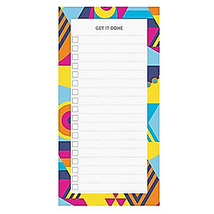 Post-it Super Sticky Printed Note Pads with Magnet, Watercolor, 8x4 in (BC-LIST-WTRCLR )
