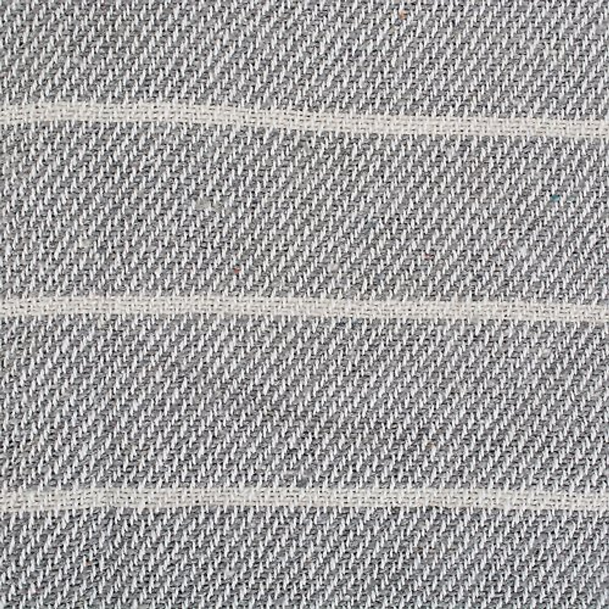 DII Rustic Farmhouse Thin Stripe Woven Throw, 50x60, Gray