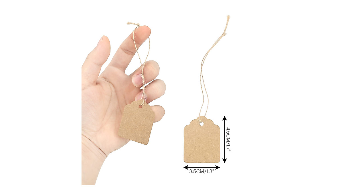Premium Kraft Price Tags with String - 500pcs for Retail & Crafts