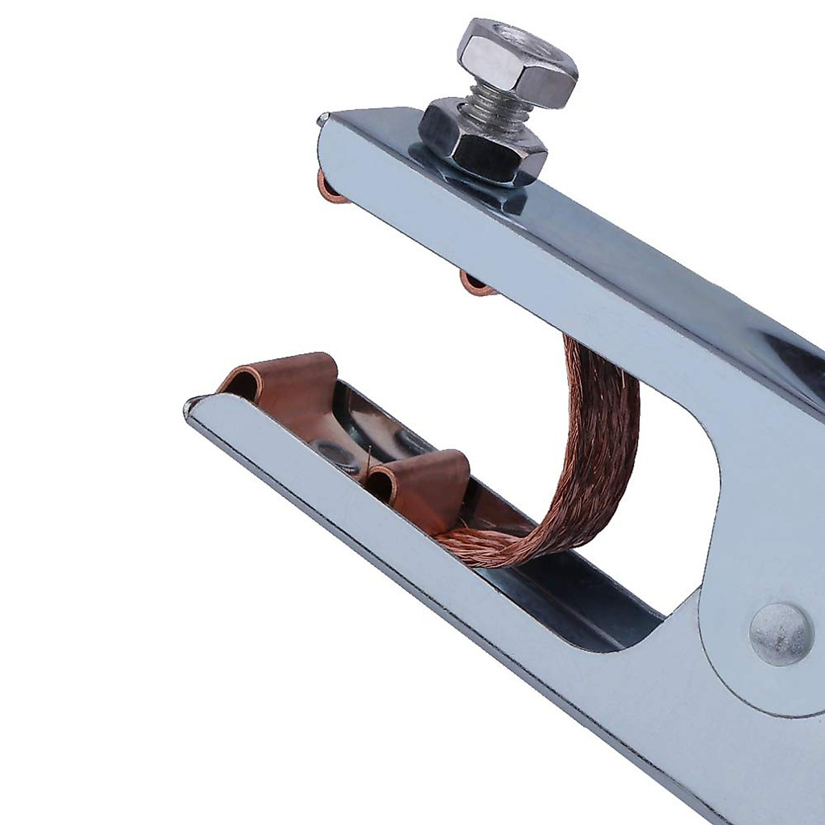 Bolsen 2pcs 300A/500A/800A Earth Ground Cable Clip Clamp Welding Manual Welder Electrode Holder Welding Processing Ground Clamp Professional Tools (300A)