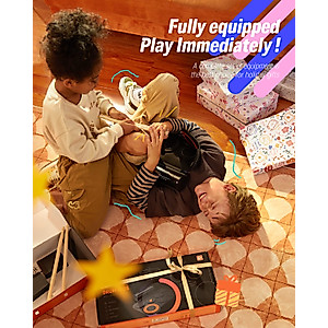 Donner Electronic Drum Set, 7 Pads Electric Drum Pad Roll Up Quiet Drum Pad Built-in Speaker, 40 Drum Lessons Included, Kids Holiday Christmas & Birthday Gift Instrument Toys(DED-20)