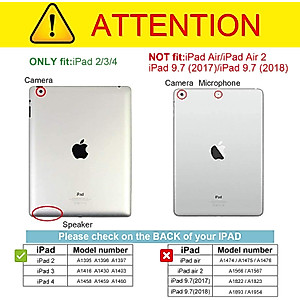 Fintie Folio Case for iPad 4th Generation (2012 Model), iPad 3rd Generation (2012 Model), iPad 2 (2011 Model) 9.7 inch Tablet - Smart Stand Protective Cover with Auto Sleep Wake, Emerald Marble