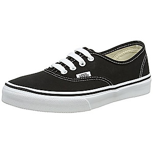 Vans Kids Authentic Black/True White Skate Shoe 13.5 Kids US