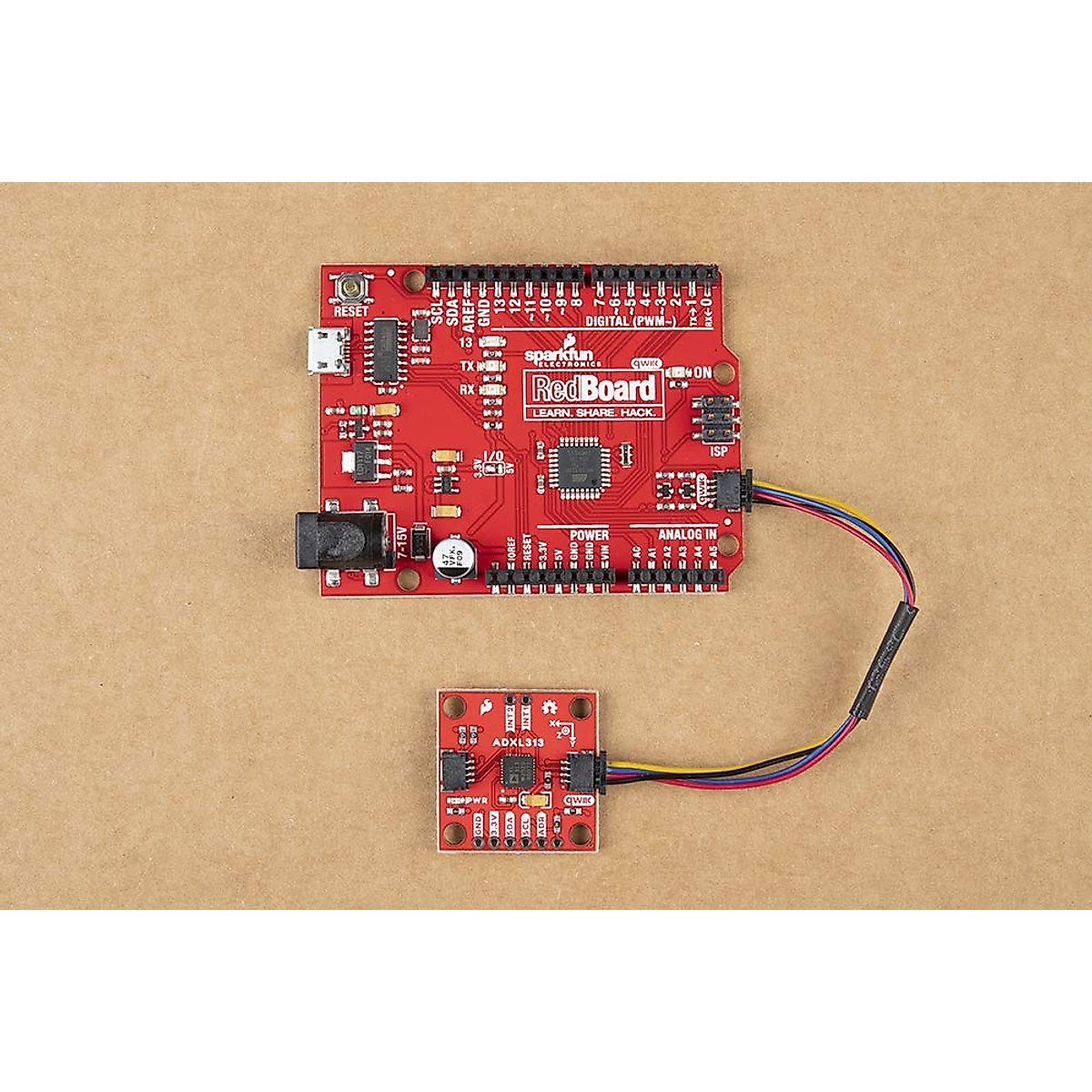 SparkFun Triple Axis Digital Accelerometer Breakout - ADXL313 (Qwiic) - Low Cost Low Power Up to 13-bit resolution-3-axis Accelerometer w/a 32-Level FIFO Stack Capable of Measuring up to ±4g