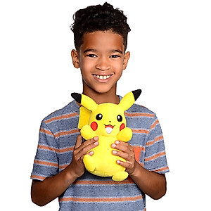 Pokémon 8" Pikachu Plush - Officially Licensed - Generation One - Quality Soft Stuffed Animal Toy Figure - Christmas Stocking Stuffer Gift for Kids, Boys, Girls - 2+