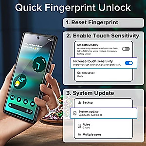 ivoler [3+3 Pack] Screen Protector for Google Pixel 6a [3 Pack] with [3 Pack] Camera Lens Protector Tempered Glass with [Alignment Frame] Transparent HD Clear Anti-Scratch, 6.1 inch