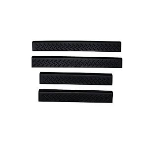 Auto Ventshade [AVS] Stepshield | Black, 4 pc | 91511 | Fits 1999 - 2009 Ford F-250/F-350/F-450/F-550 Super Duty SuperCrew