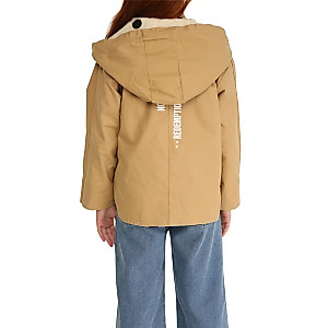 Mud Kingdom Baby Girls Reversable Jacket with Hood Cute Dots Outerwear Pink 12-18 Months