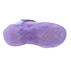 Skechers Kids Girls Twisty Ice Sneaker, Lavender/Multi, 2 Little Kid
