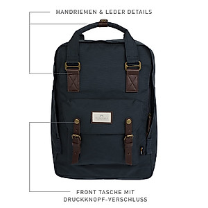 Doughnut Macaroon Large Cordura 18L Travel School Ladies College Girls Lightweight Commuter Casual Daypacks Bag Backpack (Lake)