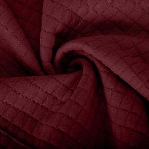 Womens Waffle Knit Hoodies Casual Long Sleeve Cute Football Print Sweatshirts Drawstring Trendy Pullover Tops 2023 oversized sweatshirts for women fall Wine M