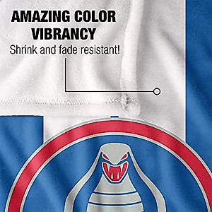 Shelby Cobra Blanket, 50"x60" Racing Stripe Silky Touch Super Soft Throw Blanket