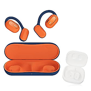 Oladance Open Ear Headphones Bluetooth 5.2 Wireless Earbuds for Android & iPhone, Open Ear Earbuds with Dual 16.5mm Dynamic Drivers, Up to 94 Hours Playtime Waterproof Sport Earbuds -Martian Orange