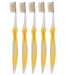Sofresh Flossing Toothbrush - Adult Size | Your Choice of Color (5, Yellow)