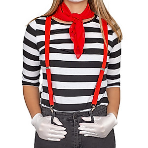 Costume Agent Women's Mime Halloween Cosplay Set Multicoloured