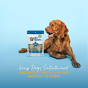 123 Treats Beef Collagen Bagel - (3 inches - 6 Count) Peanut Butter Flavor Dog Chews, Natural High-Collagen Treats for Dogs, Long-Lasting Chew Rings for All Dog Sizes