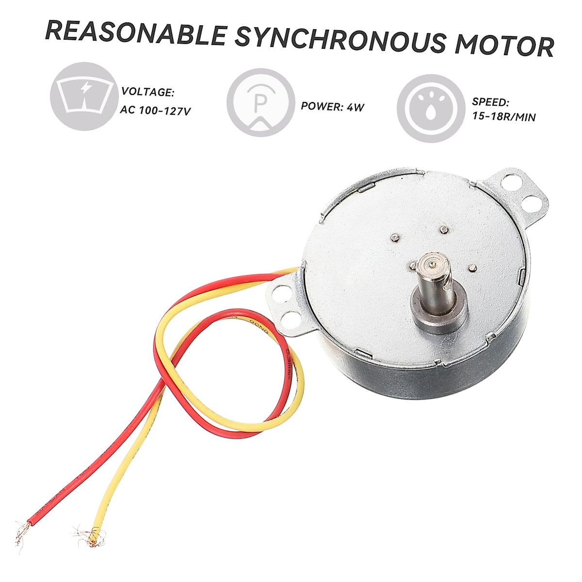 DOITOOL Synchronous Motor Electric Motors Reindeer Motor Slow Animated Pumpkins for Halloween Turntables Motorized Turntable Electric Synchron Motor Gear Copper Electric Fan to Rotate