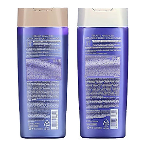Kerasys Advanced Keratin Ceramide Ampoule Clinic for Blonde Hair Ultra Shine Purple 6.7 fl oz / 200 ml (Shampoo + Conditioner Set)