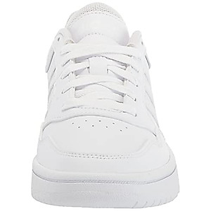 adidas Women's Hoops 3.0 Low Top Basketball Shoe, White/White/Dash Grey, 8