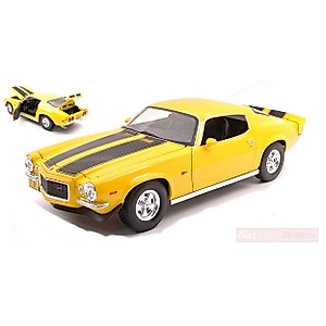 Maisto Scale Model Compatible with Chevrolet Camaro Z28 1971 Yellow 1:18 MI31131Y