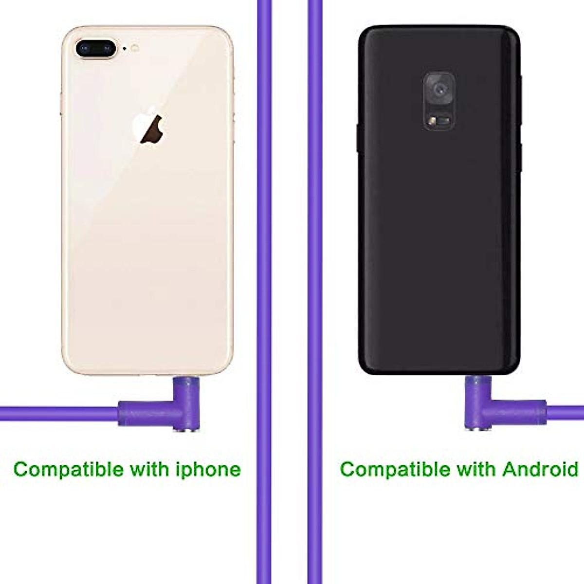 Replacement Inline Remote Mic Extension Audio Cable Cord for Monster Beats by Dr Dre Solo Solo HD Studio Wireless Pro Detox Mixr Executive Pill Headphones (Purple)