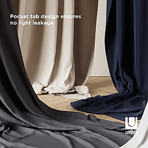 Umbra Twilight Blackout Panel 63", Set of 2, Charcoal