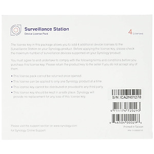 Synology IP Camera License Pack Bundle for 12 Cameras