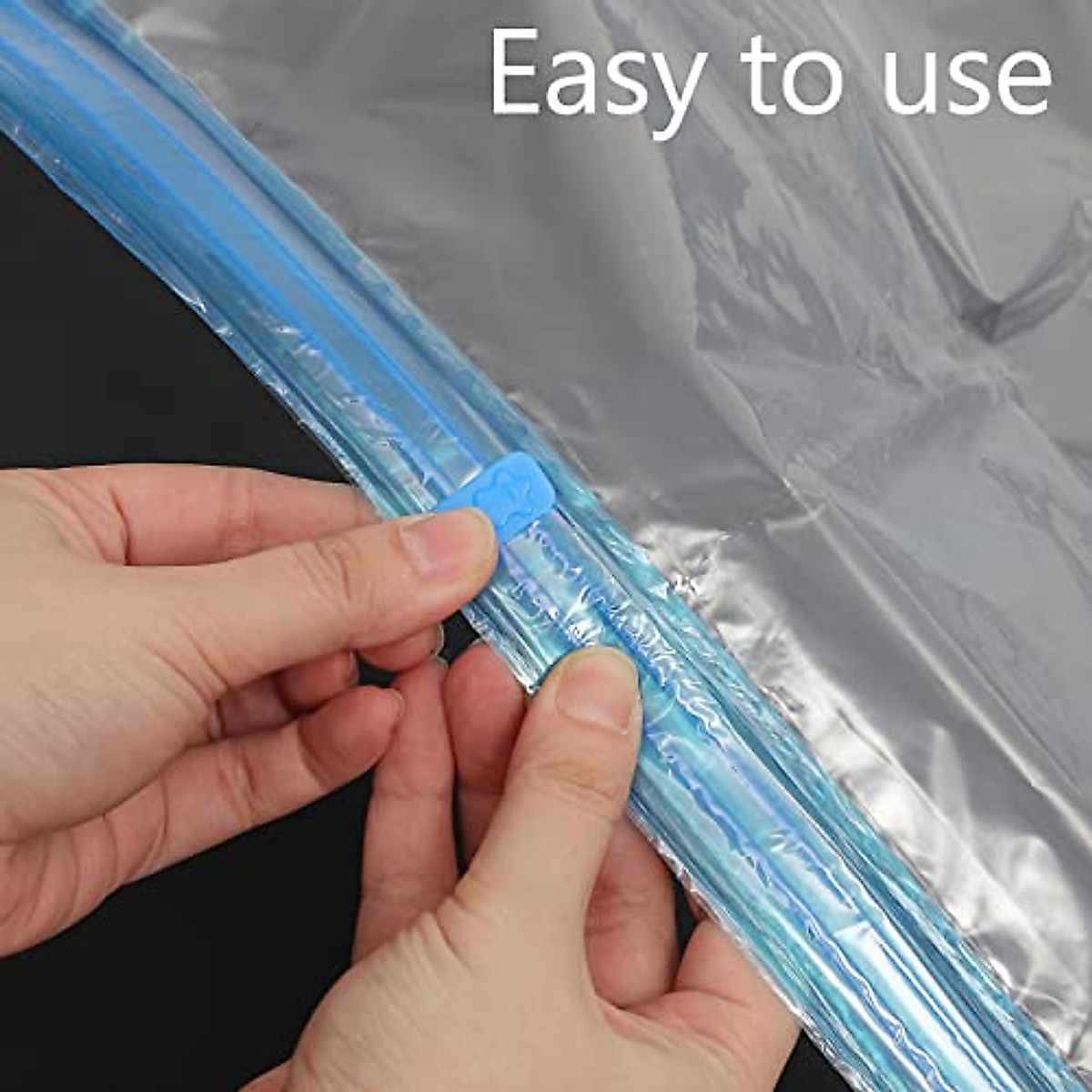 Veemoon Compression Bags 10pcs Travel Space Saver Bags Vacuum Storage Bags Roll-up Sealer Bags No Vacuum Pump Needed for Clothes Bedding Luggage Packing