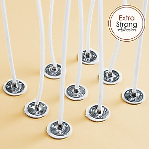 Hearth & Harbor Soy Candle Wax for Candle Making - Natural Soy Wax for Candle Making 5 lb Bag, Premium Soy Wax Flakes, 100 Cotton Candle Wicks, 100 Wick Stickers, & 2 Centering Devices