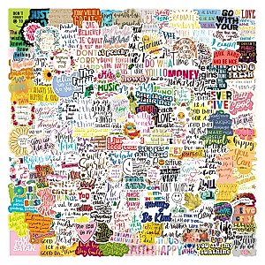 Inspirational Stickers,200Pcs Vinyl Waterproof Inspiring Stickers Inspirational Quotes Stickers, Gifts for kids, women,teens classmate colleagues,adults