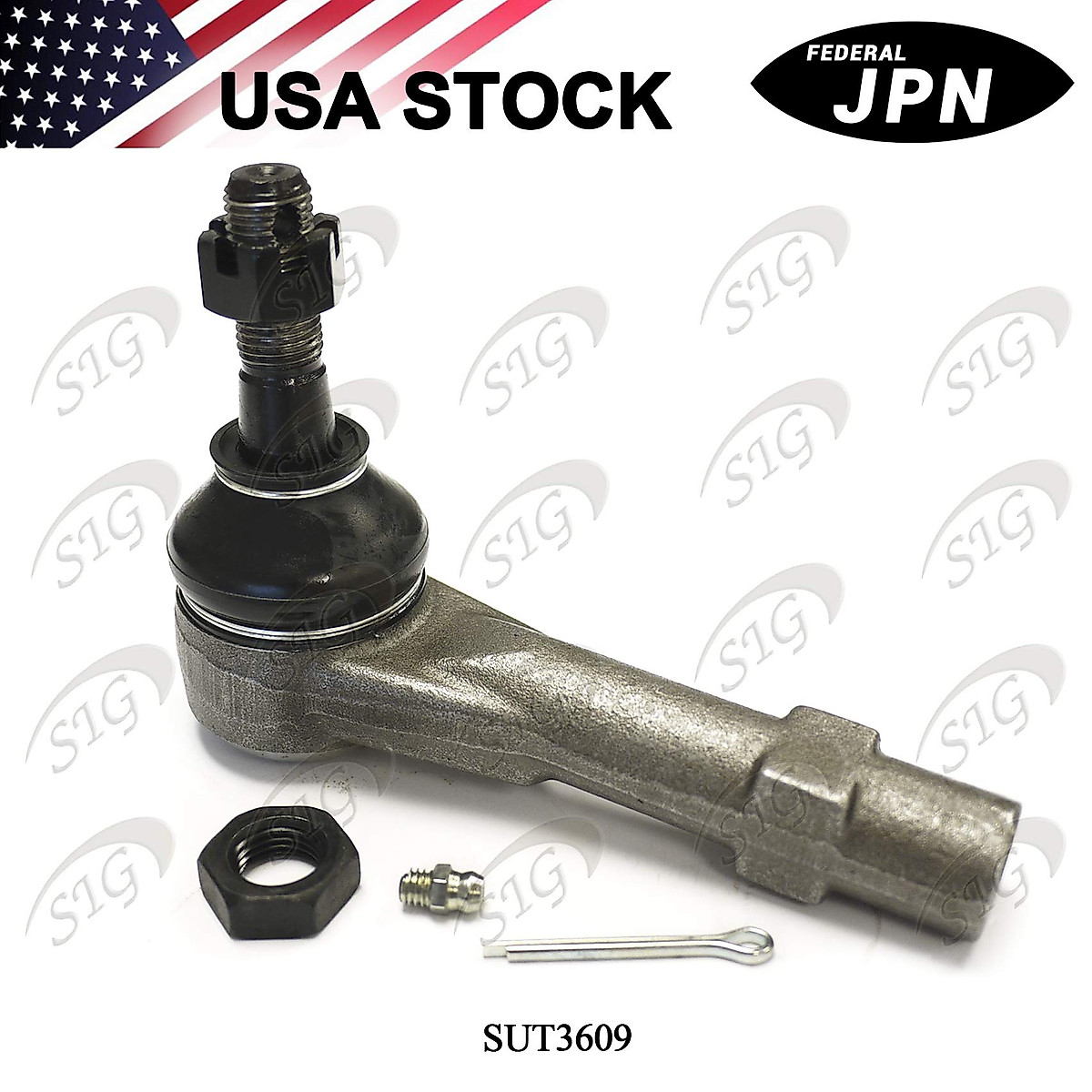 Front Outer Tie Rod End Compatible with Chevrolet & GMC & Hummer Model Avalanche 2500 & Express & Silverado & Suburban & Savana & Sierra & Yukon XL & H2 (Replacement# 19352244, ES3609) - SUT3609