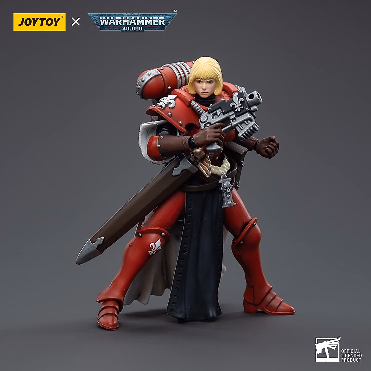 JOYTOY New 1/18 Warhammer 40,000 Action Figure Adepta Sororitas Battle Sisters Order of The Bloody Rose Sister Superior Kamina Collection Model