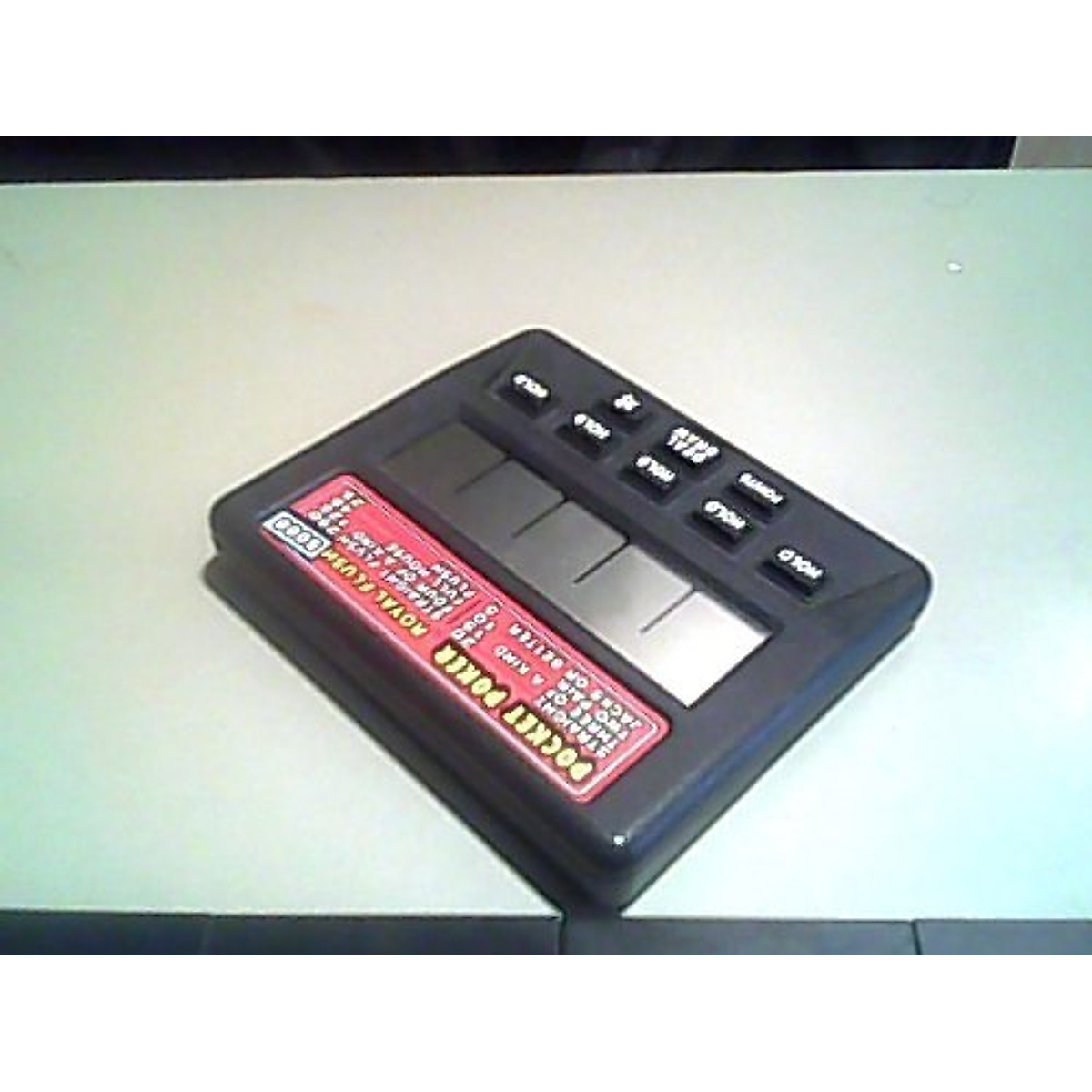 Radica: Ltd, H.k. Model:1310 Radica Pocket Poker Royal Flush 5000 Lcd Interactive Electronic Handheld Radica Model#1310 Royal Flush 5000 Version with Hold Button, Hold Button, Hold Button, Hold Button, Hold Button, Points Button, Deal Draw/on Button, Soun