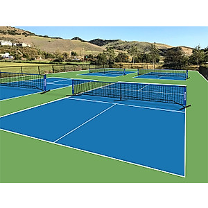 Ksports 22 Feet Multifunctional Nylon Pickleball Net with 4 LED Shuttlecocks, Carry Bag and 2 Game Balls for Badminton and Tennis, for Sports, Blue