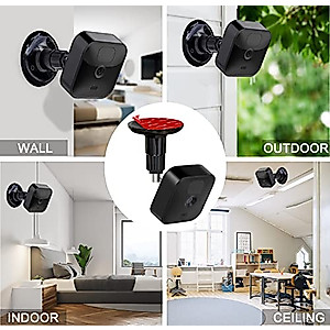 3PACK Screwless Wall Mount Bracket for Blink Outdoor & Indoor Camera Blink XT2,360 Degree Adjustable Strong Adhesive Mount，2 Ways Installation VHB Stick On or Screws, No Tools Needed, No Drilling