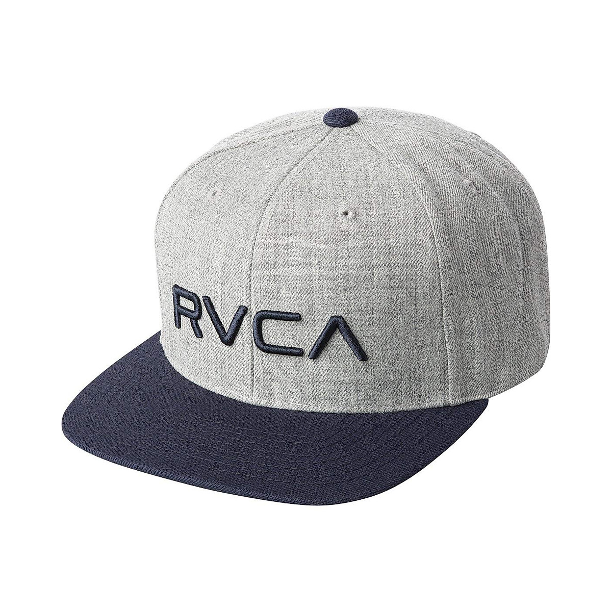 RVCA Men's Adjustable Snapback Hat, Grey Heather/Na, OS
