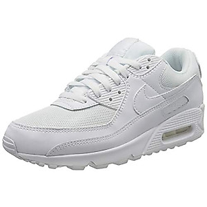 Nike Air Max 90 Running Shoe, White/White Wolf Grey, US 8.5 mens,