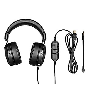 Cooler Master CH331 Gaming Headset Virtual 7.1 Surround Sound, Omnidirectional Mic, Durable Aluminum Frame, RGB Illumination, Detachable Omni-Directional Boom Mic, USB Connectivity (CH-331)