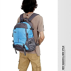 LLPUSLUO 45L Climbing Backpack Rucksack Outdoor Bag Travel Backpacks Waterproof Hiking Back Pack Women Trekking Bag for Men (Black)