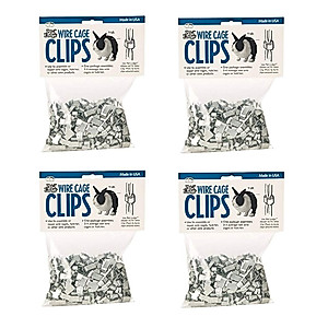 Miller Manufacturing ACC1 Wire Cage Clips, 1-Pound Bag (4-Pack)